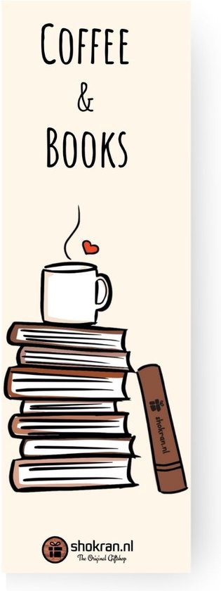 Boekenlegger – Coffee & Books - Milieuvriendelijk Papier | bol.com