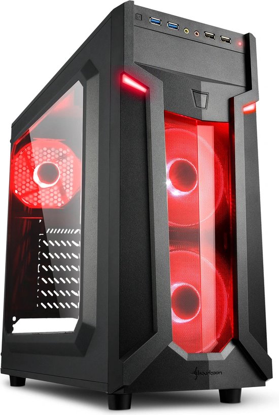 peta GamePC Gravity Rood incl. Windows 11 | bol.com