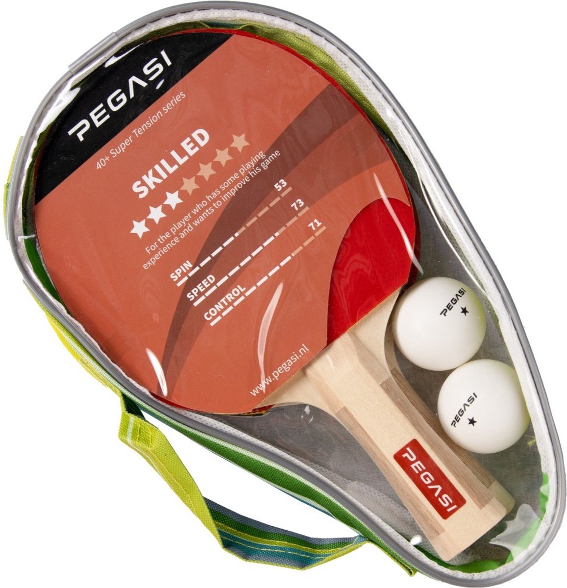 Pegasi tafeltennisbat set 3 ster Skilled | bol.com