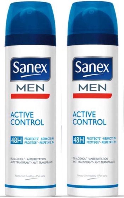 Set van 3 Sanex for men Deodorant Active Control 200 ml | bol