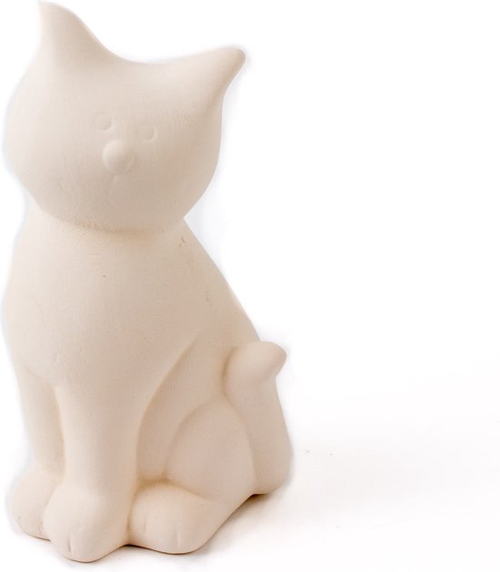 knutsel pakket poes poezen spaarpot terracotta aardewerk foam clay ...