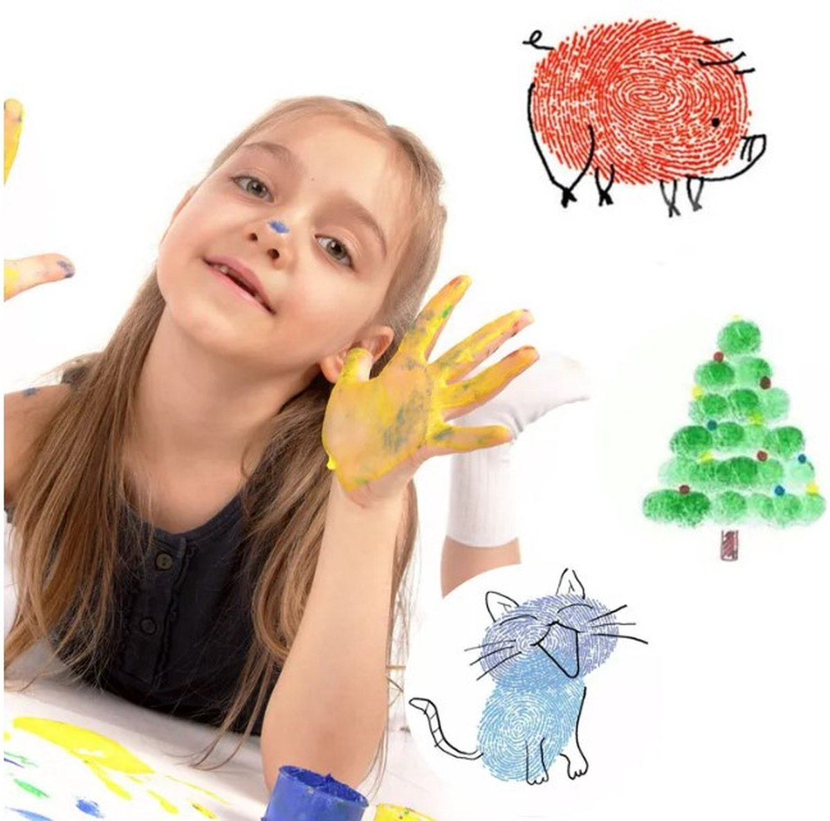 Painting Pad - Vinger Verf - Verven Voor Kinderen - Handafdruk Verf ...