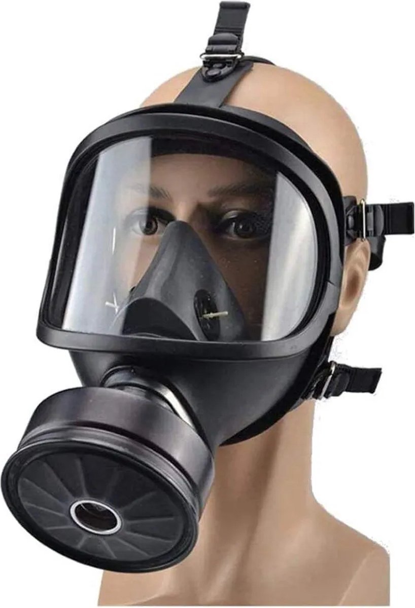 Gasmasker - Herbruikbaar-met filter -Volgelaatsmasker tegen gas en stof ...
