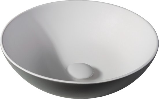 Solid surface waskom Sanne grijs EXT | bol