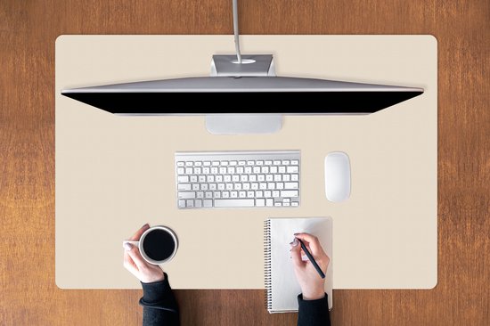 Gaming muismat - Grote muismat - Beige - Effen - Muismat xxl - 120x80 ...