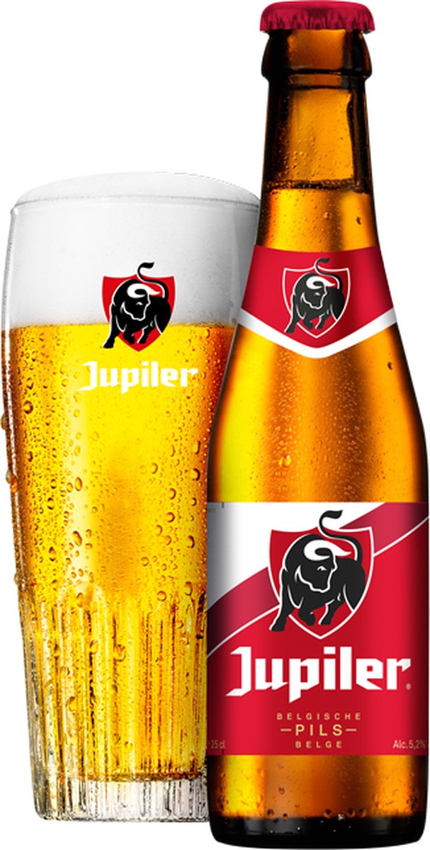 Jupiler - Bierglas 33cl - 6 stuks | bol