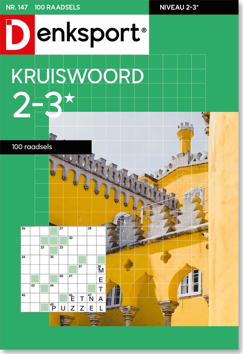 Denksport Puzzelboek Kruiswoord 2-3* 100 raadsels, editie 147 | bol
