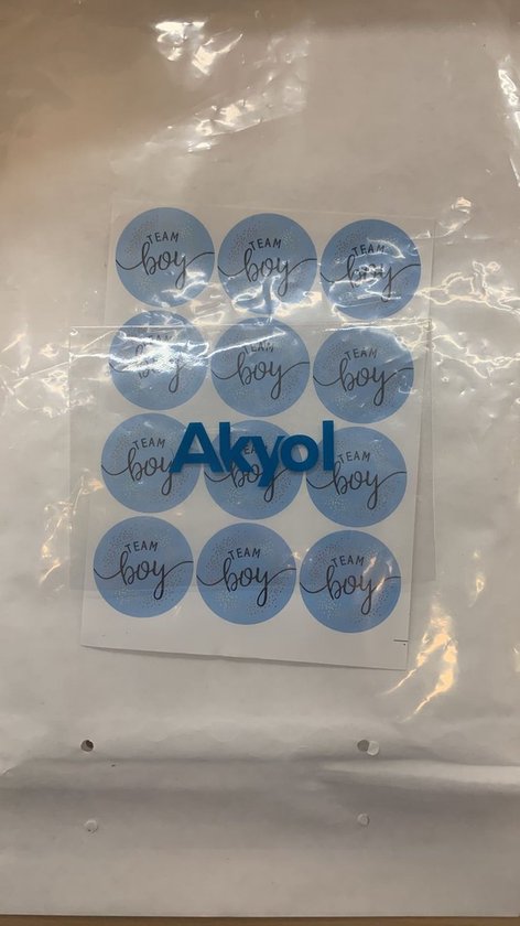 Akyol - Team boy stickers - 12 stuks - team boy - blauw - stickers ...
