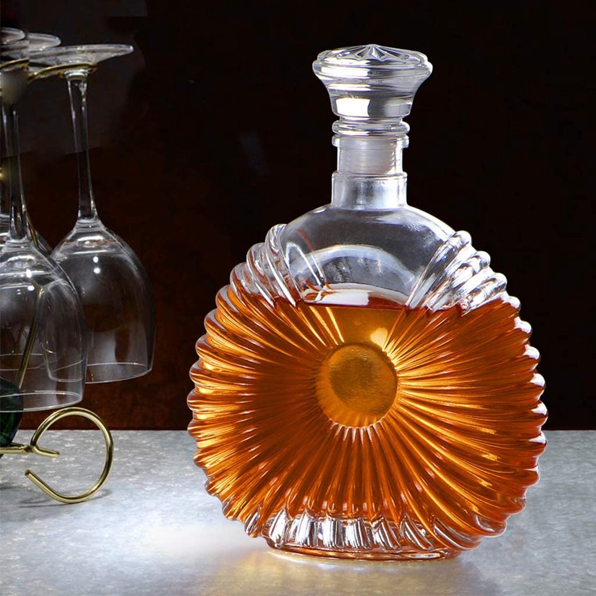 Carafe à Boisson , carafe en verre avec bouchon hermétique, bouteille ...