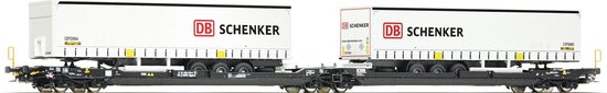 Roco 77390 Spoor H0 Knikwagen met dubbele zak, type Sdggmrss/T3000e ...