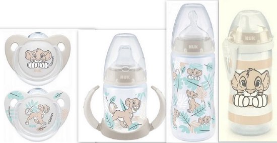 NUK | Disney Leeuw King | set van 4 Beige | bol.com