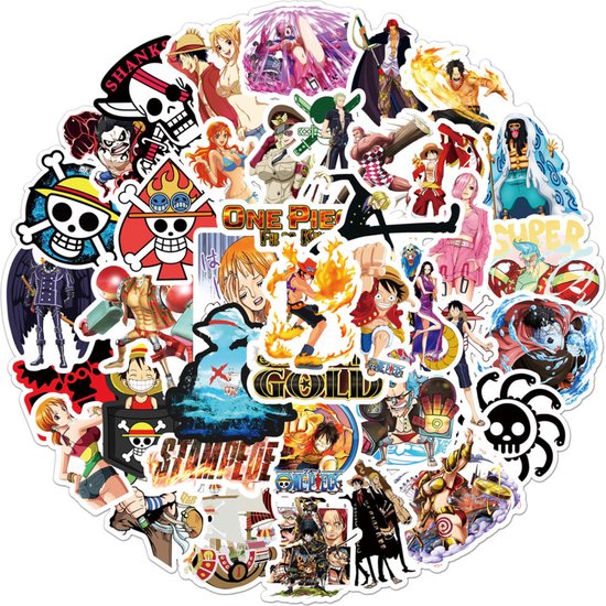 One Piece Stickers - 50 Stuks - OP Stickers - Laptop Stickers ...