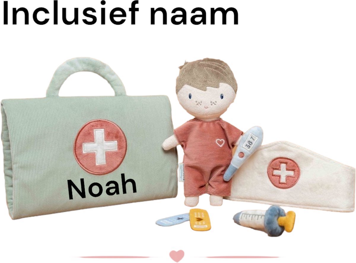Speelset dokter - Little Dutch - verpleeg - gepersonaliseerd met naam ...