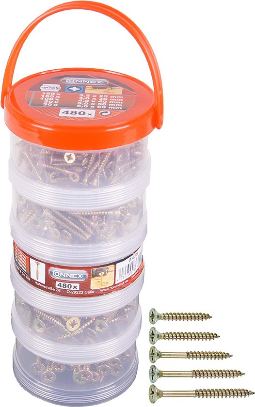 zelftappende schroeven-assortimentset / universal screw assortment box ...