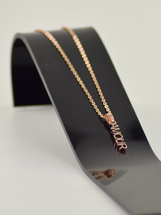 Ketting AMOUR - rose goud | bol.com