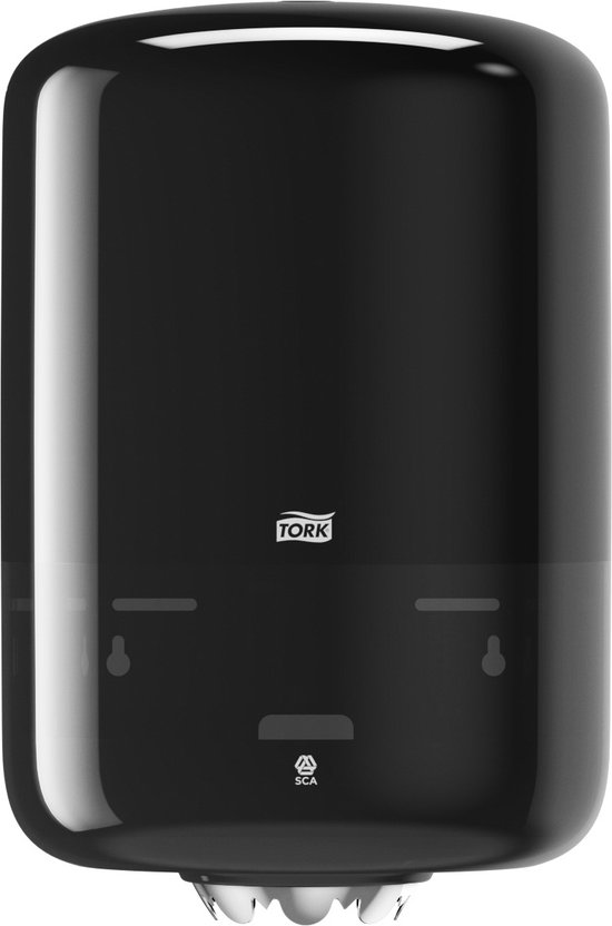 Tork dispenser centerfeed, M2, zwart kunststof, Elevation-Line (midirollen)(559008) | bol