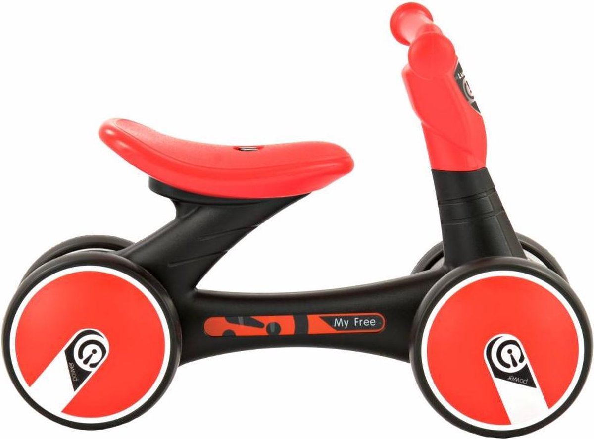 2Cycle Loopfiets 4-Wiel Rood-Zwart (1578) | bol.com