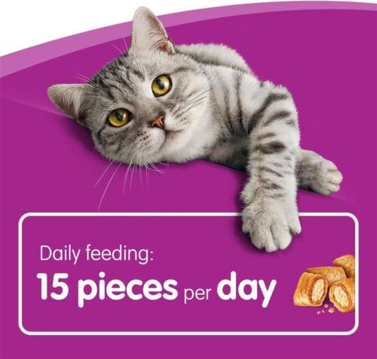 Whiskas Temptation snack kip/kaas 8x60g | bol.com
