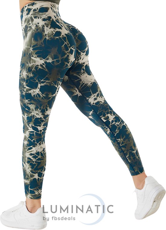 Yoga Legging - Fitness Legging - Sportlegging Dames - Tie Dye - High Waist Legging -... | bol
