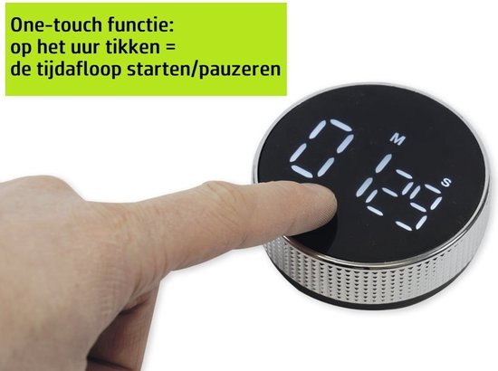 Digi-disc timer, magnetisch met draaischijf | bol