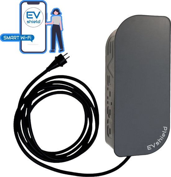 EVshield - van reislader naar laadpaal - Smart - Antraciet | bol