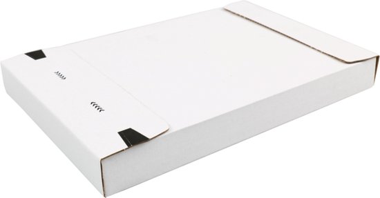 Verzenddoos met strip, ft 260 x 170 x 28 mm (A5+) 25 stuks | bol