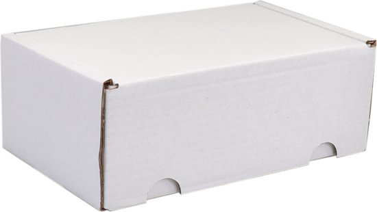 SendProof® Postpakketdoos - golfkarton - 110x71mm - 180x gestanst - wit -... | bol