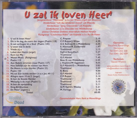 U zal ik loven Heer - Jongeren "Kleinood" o.l.v. Jan Wisse, Kinderkoor ...