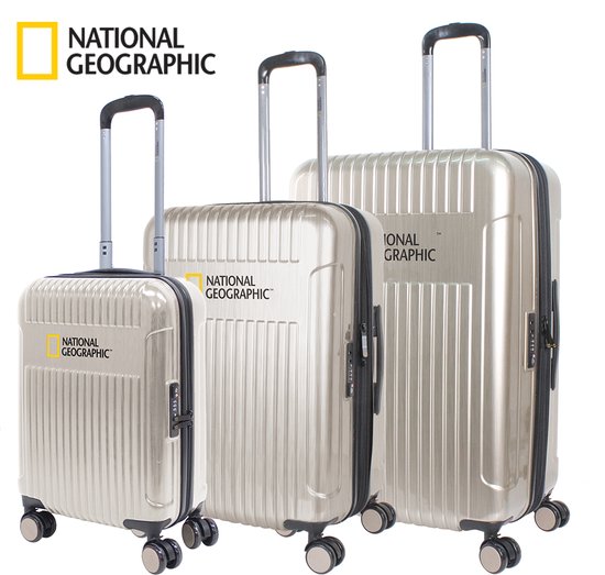 National Geographic Kofferset 3 Delig - Reiskoffer Set - Harde ...