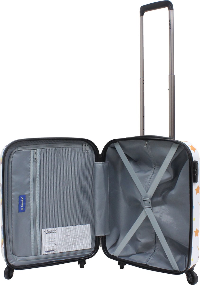 Saxoline Koffer / Reiskoffer / Trolley - 55 cm - 30 Liter - ABS - Print ...