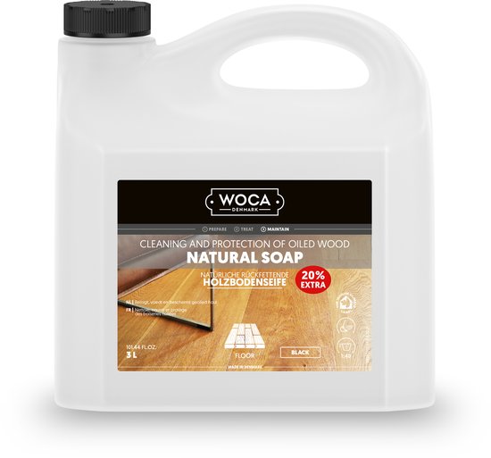 WOCA Natuurzeep ZWART - 3 liter | bol
