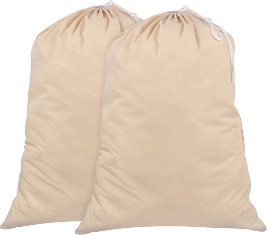Waszak set van 2 - 71 x 91 cm, 100% katoen, duurzame waszak met ...