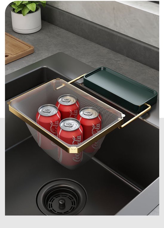 Gootsteen organizer - Gootsteen afval netje - Gootsteenontstopper ...