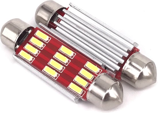 TLVX C5W 38mm Festoon LED Auto lampen / 2 stuks / 38 milimeter / Interieur lamp /... | bol.com