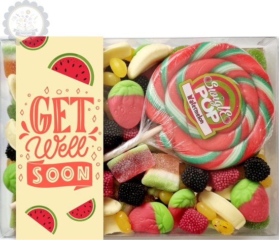 ZoeteGroet Cadeaubox - Lolly - Snoep - Beterschap - Fruitmandje | bol.com