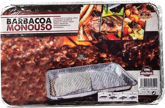 XL wegwerp Barbecue - Instant - Wegwerp - Buiten barbecue - Tafel ...