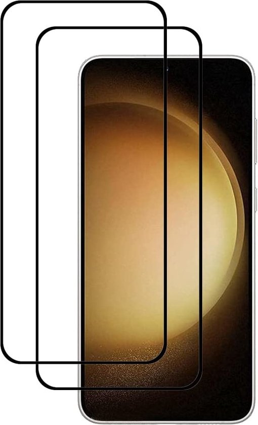 Screenprotector Geschikt voor Samsung Galaxy S23 screenprotector Zwart Beschermglas... | bol