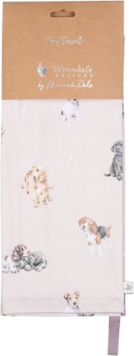 Theedoek Wrendale - .'A Dog's Life' Dog Tea Towel - Theedoeken Hond ...