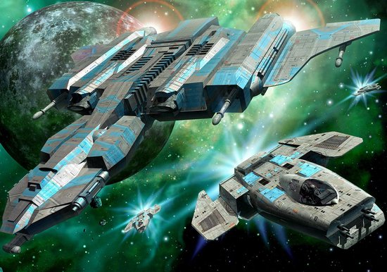 Fotobehang - Vlies Behang - Ruimteschepen - Ruimtevoertuigen - Space ...