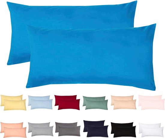 Set van 2 kussenlussen 40 x 80 cm, verborgen ripsluiting aan de lange ...