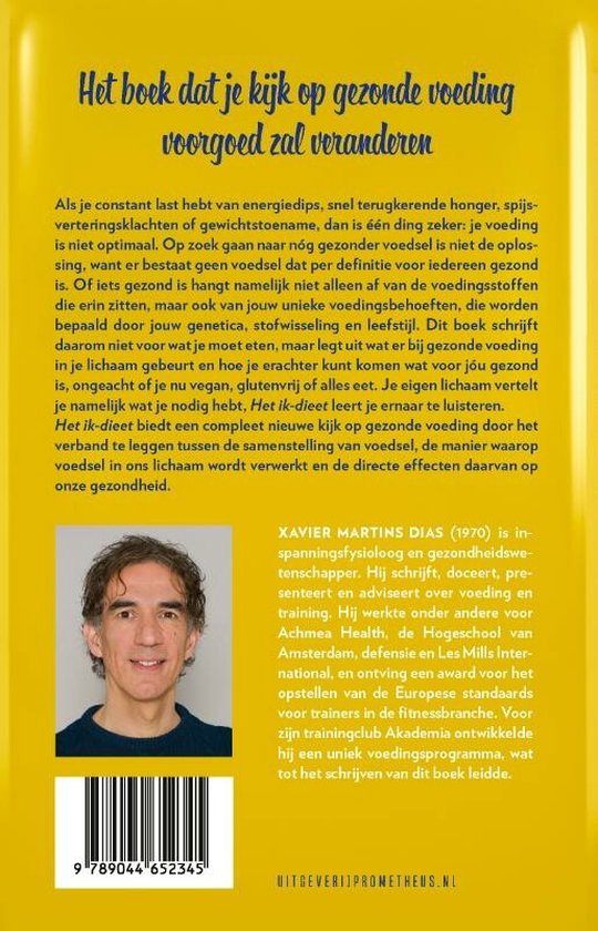 Het ik-dieet, Xavier Martins Dias | 9789044652345 | Boeken | bol