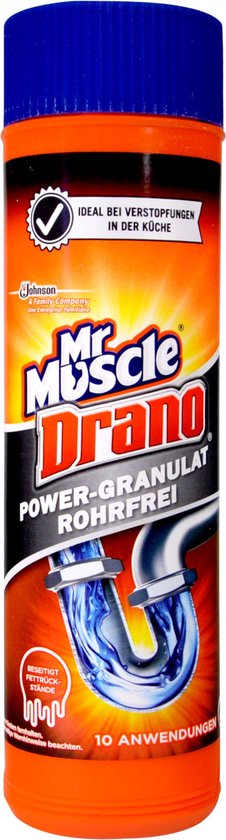 Mr Muscle Drano Power Granules - Pipe cleaner, cleaning agent 500 g | bol