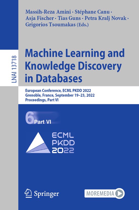 Machine Learning and Knowledge Discovery in Databases | 9783031264214 | Boeken | bol