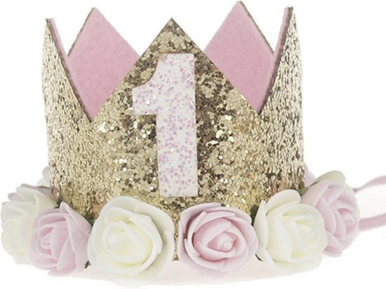 Baby Feesthoed Eerste Verjaardag - Baby Hoedje One - Schattig Hoedje ...