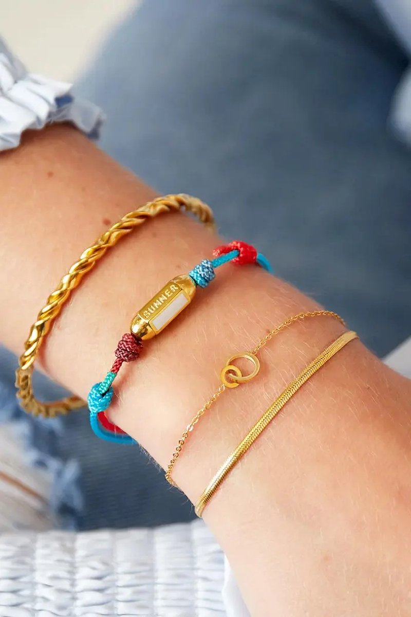 Armband Summer Love Veelkleurig - Yehwang - Armband - One size - Goud ...