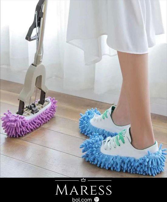 Dweilpantoffels - Pantoffels - Dweil - Schoenhoes - Vloerreiniging ...