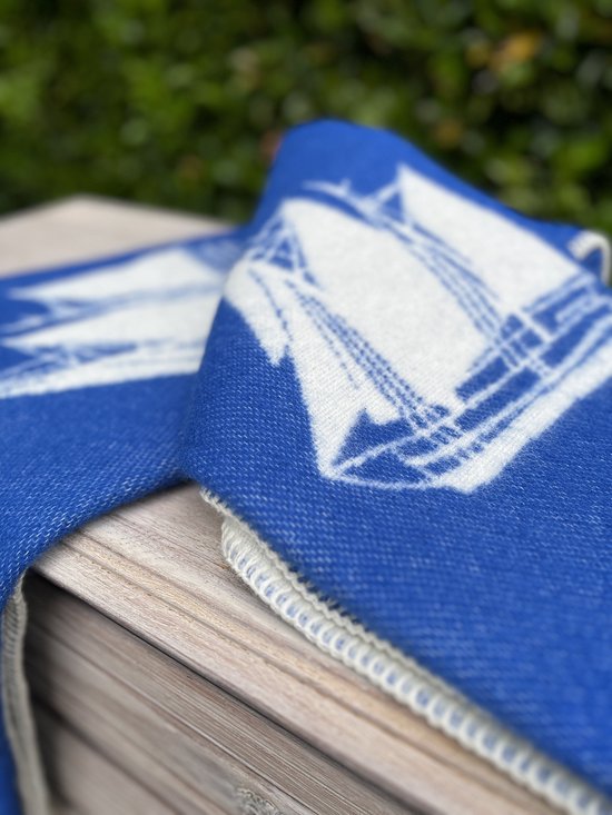 Wollen Plaid / deken zijlboot / Sailing - 100% nieuwe wol, extra dik ...