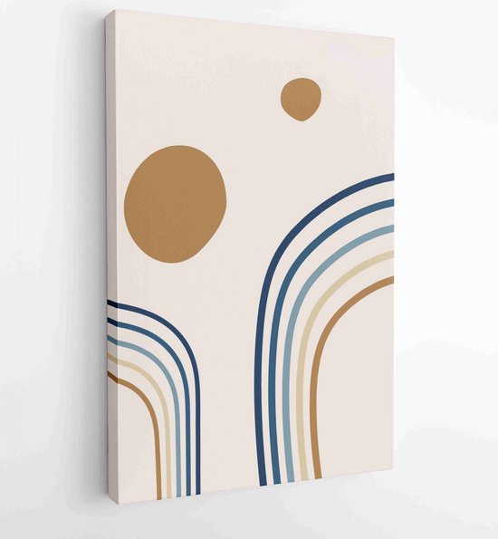 Earth tones organic shape Art design for poster, print, cover ...