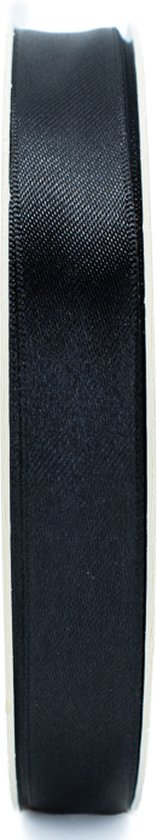 zwart lint - satijn cadeaulint - 50 meter x 15 mm - inpaklint - inpak ...