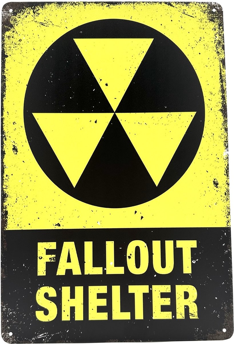 Mancave Decoratie | Wanddecoratie Metaalbord - Fallout Shelter ...